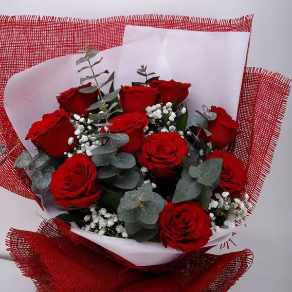 Scented Love 10 Red Roses For Your Loved One