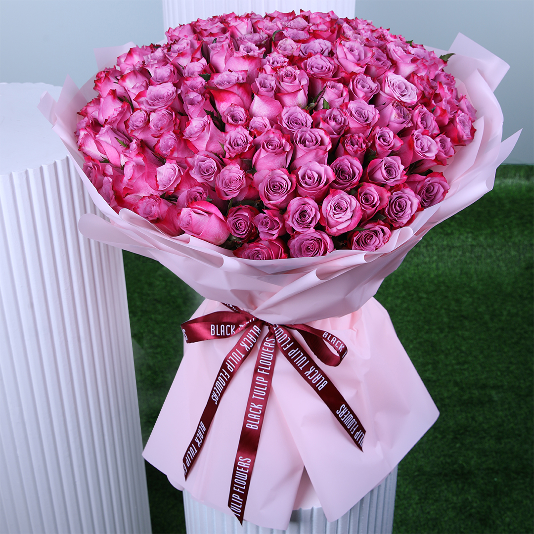 Dark Pink Rose Bouquet – Perfect For Any Occasion